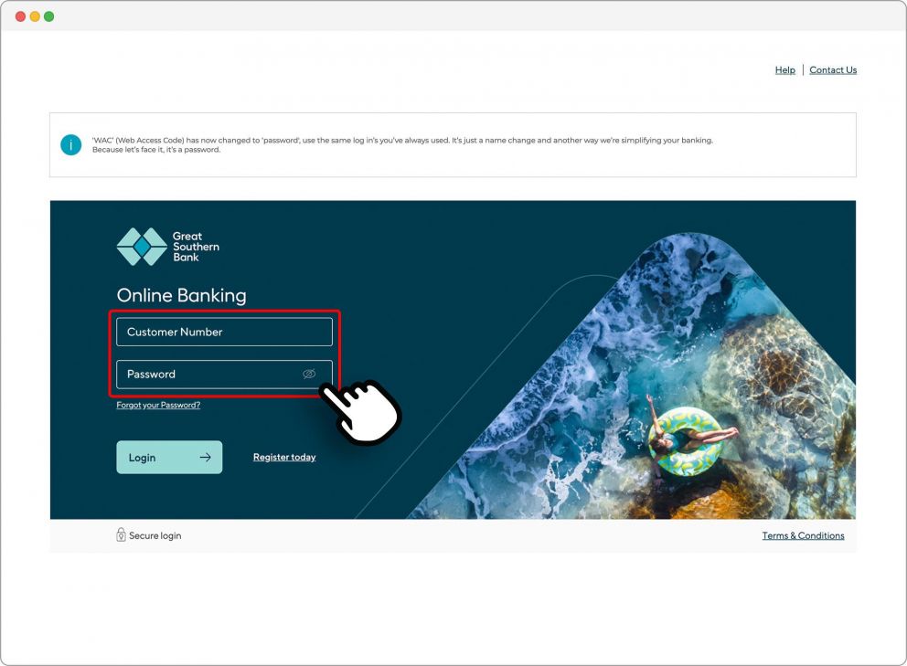 Register For Online Banking | Great Southern Bank