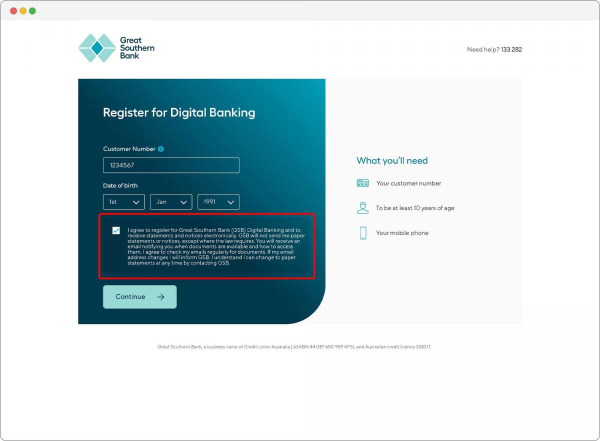 Register For Online Banking | Great Southern Bank